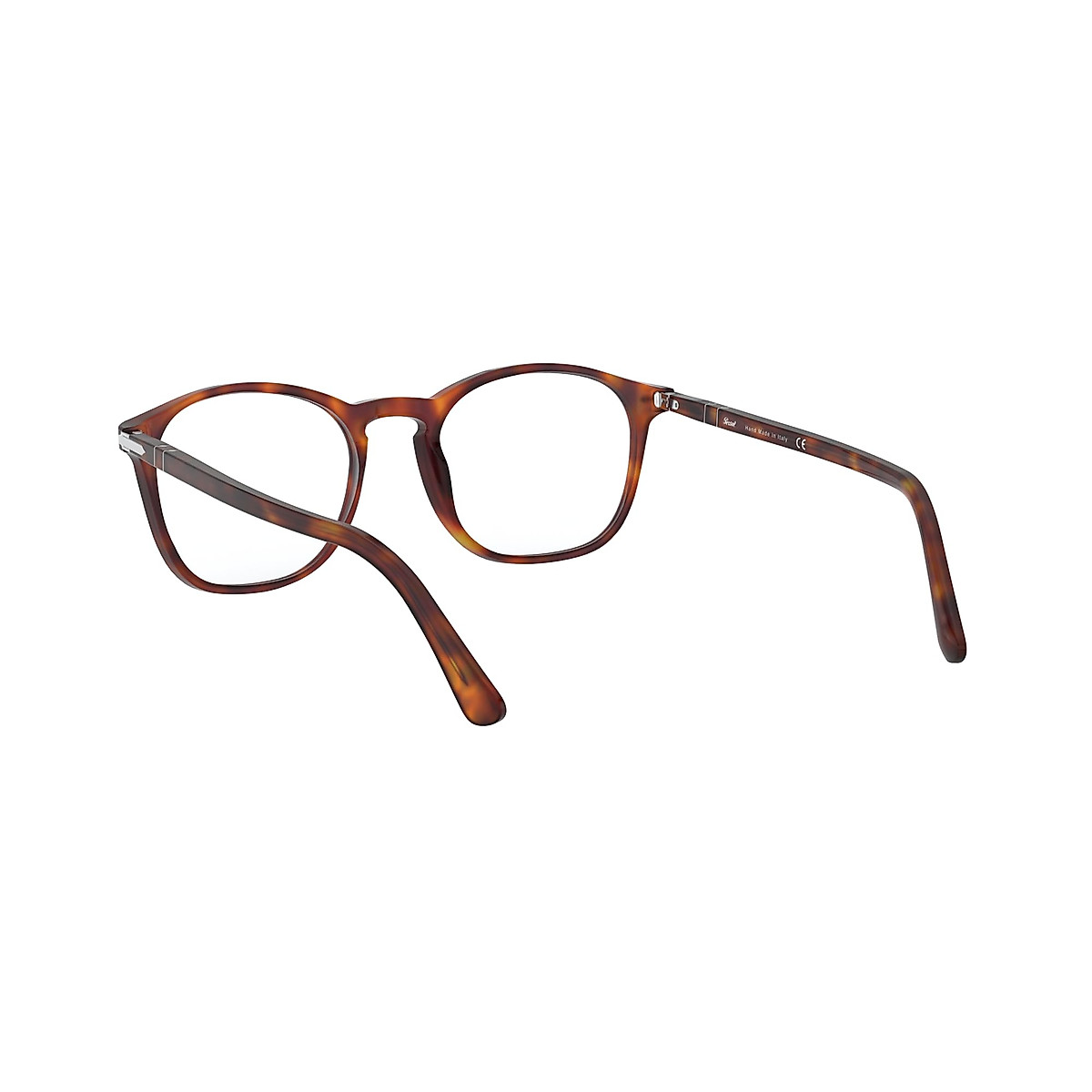 Persol PO3007VM Square Prescription Eyewear Frames, Havana/Demo Lens, 52 mm