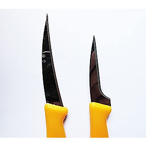 JAGUAR Set Fruit Carving Knife Plastic Handle Yellow.02.5 inch 2 Pcs. of Thailand