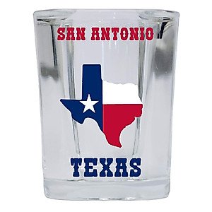 San Antonio Texas Square Shot Glass 4-Pack
