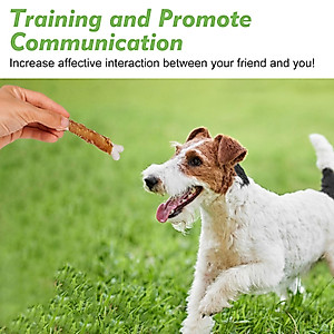 MON2SUN Dog Treats, Chicken Wrapped Calcium Dog Bones Without Rawhide, 4 Inch Training Treats for Teeth Cleaning and Fresh Breath, Dog Chews for Puppy and Small Dogs (10 Ounce - Pack of 1)