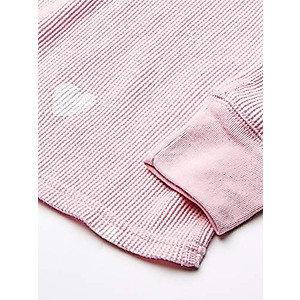 Amazon Essentials Toddler Girls' Thermal Long Underwear Set, Light Pink Hearts, 4T