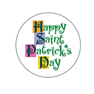 Assorted St Patricks Day Envelope Seals - 1.2" Fun St Patrick's Day Stickers - 144 Stickers