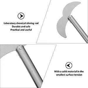 Electric Stirring Rod Overhead Stirrer Mixer Shaft Stainless Steel Mixing Paddle Chemistry Experimental Stirring Bar for Flask in Lab