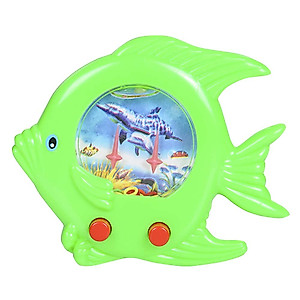 Fish Water Ring Toss Toy - (Pack of 12) Water Ring Game Handheld Retro Game Pocket Travel Toys for Car Game Road Trip Activities for Kids Birthday Party Favors Goodie Bags Stuffers for Kids Toys