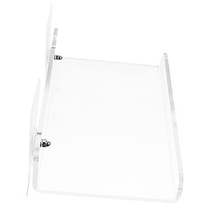 Beavorty Acrylic display stand nail polish rack album covers for wall decor clear wall shelf acrylic wall shelf clear bookshelf vinyl record wall mount -mounted Display stands