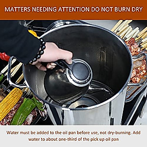 AIZYR Stainless Steel Charcoal Grill - Portable Smokeless Grill with BBQ Accessories Kit for Outdoor Cooking Camping Picnics,40 * 40cm