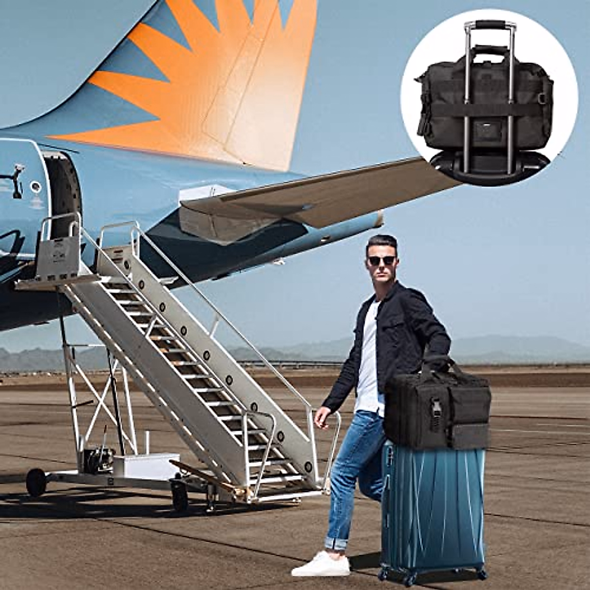 Stypos Tactical Messenger Bag, 15.6 Inch Tactical Briefcase for Man Military Laptop Bag Messenger Shoulder Bag, Includes a Flag