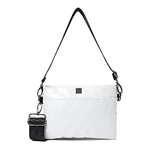Think Royln Diagonal Bum Bag 2.0 - Medium White Patent One Size