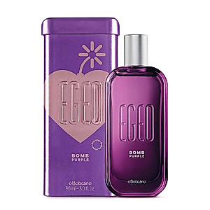 EgeoBomb Purple Eau de Toilette by O Boticario | Womens Long Lasting Perfume | Warm & Sweet Perfumes for Women (3 fl. oz.)
