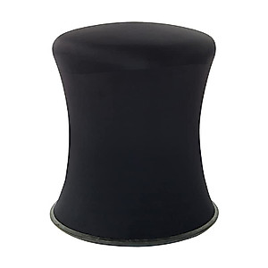 Office Star Active Seating Adjustable 18-26 Inch Height and 360-Degree Wobble Design Stool with Non-Slip Base, Black