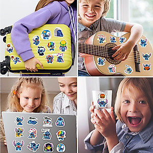 14oz Kids Insulated Water Bottle with 50pcs Anime Stickers, Stainless Steel Thermos Water Bottle for School Boys Girls