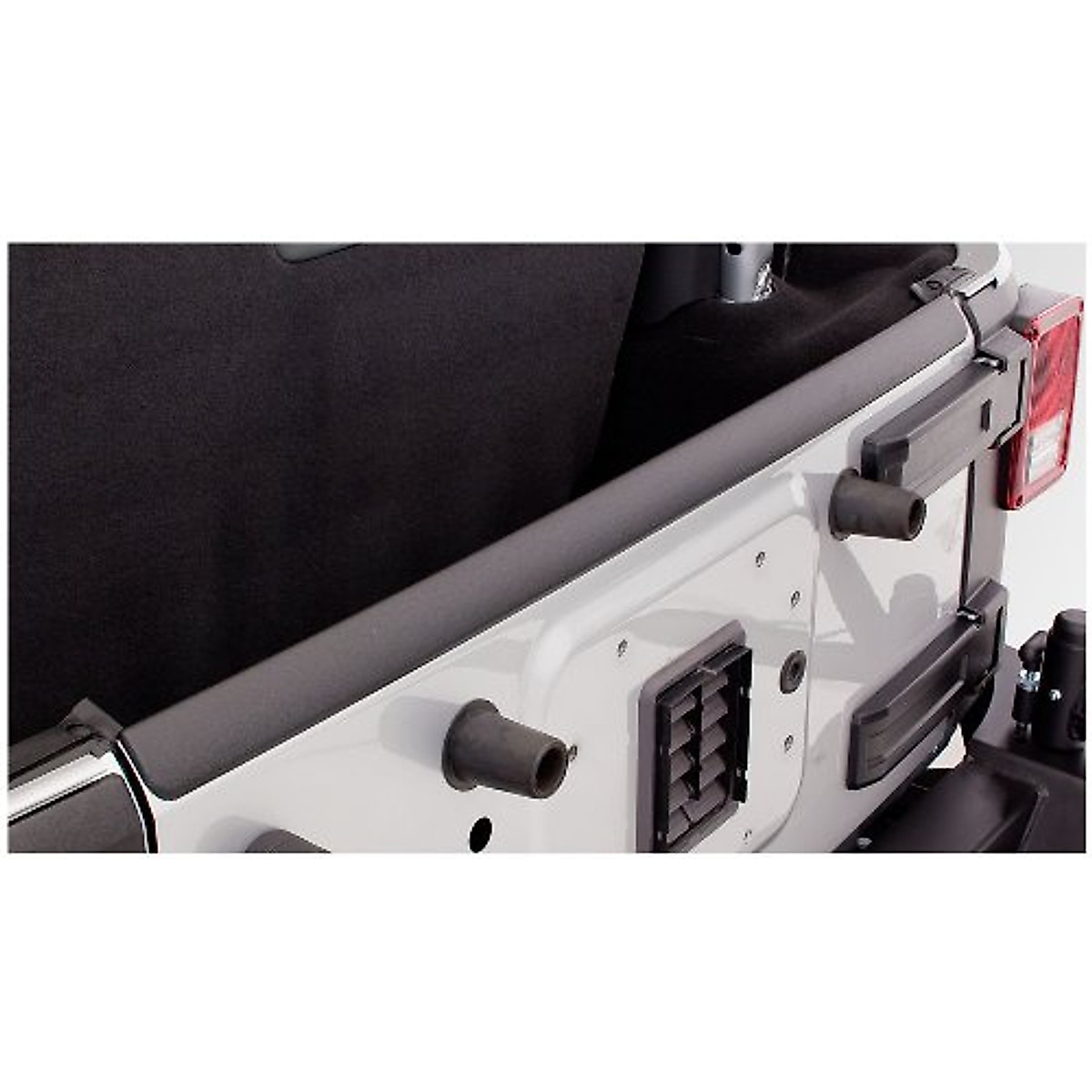 Bushwacker Trail Armor Hood & Tailgate Protector Set | 2-Piece Set, Black, Textured Finish | 14013 | Fits 2007-2018 Jeep Wrangler JK (Excludes Power Dome Hood)