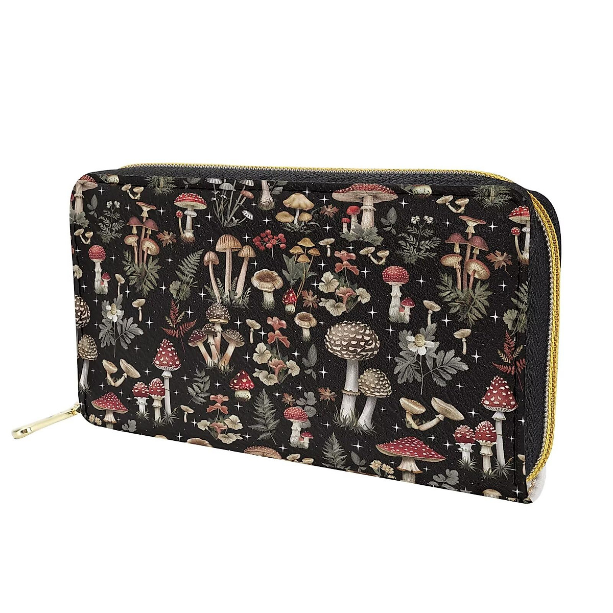 Pensura Women PU Leather Wallet Long Travel Wallet Ladies Purse Zip Around Large Capacity Printed Dogs Lover Travel Card Phone Holder