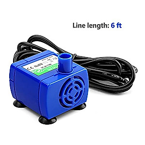 Comsmart Pet Fountain Pump, Cat Fountain Pump Replacement, Cat Water Motor Replacement for Pet Drinking Fountain Cat Dog Water Fountain Dispenser