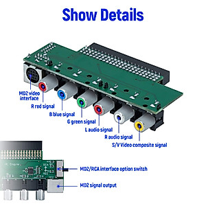 Mcbazel RGBS Video Booster Audio Converter Signal Output PCB Board for NEC PCE PC Engine Grafx