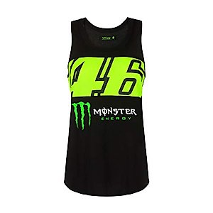 Valentino Rossi Tank Top Dual 46 Monster Energy XS,Black,Woman