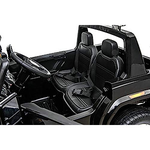 DAKOTT GMC Sierra Denali HD Two Seater 12 Volt Ride-On Truck w/ 2.4G Remote Control, LED Lights, Horn, Music, MP3/USB, Storage Box, Spring Suspension, Electric Vehicle for Kids .