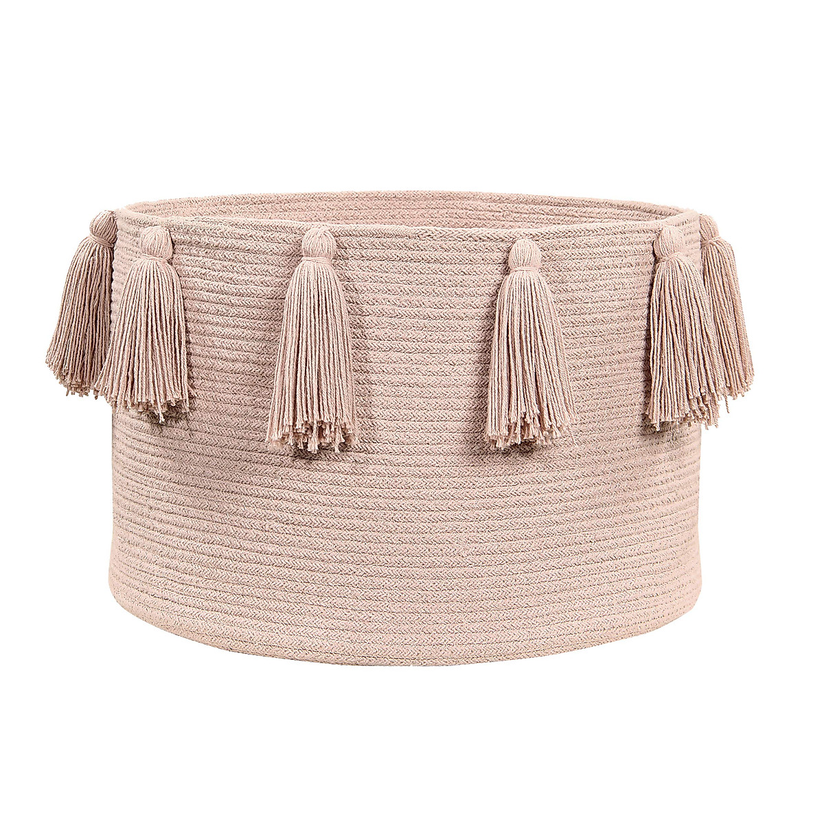 Lorena Canals BSK-TAS-VINTNU Tassels Vintage Nude Basket
