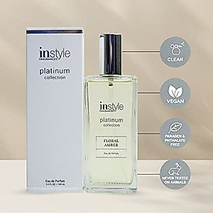 Instyle Fragrances | Inspired by Chanel’s Coco Mademoiselle | Platinum Collection | Floral Amber | Women’s Eau de Parfum | CLEAN, Vegan, Paraben & Phthalate Free | Never Tested on Animals | 3.4 Fl Oz