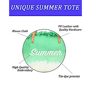 Woven Large Tote Bag for Women tassel Beach Bag with Zipper Summer Shoulder Bag for Traval/Vacation/Shopping