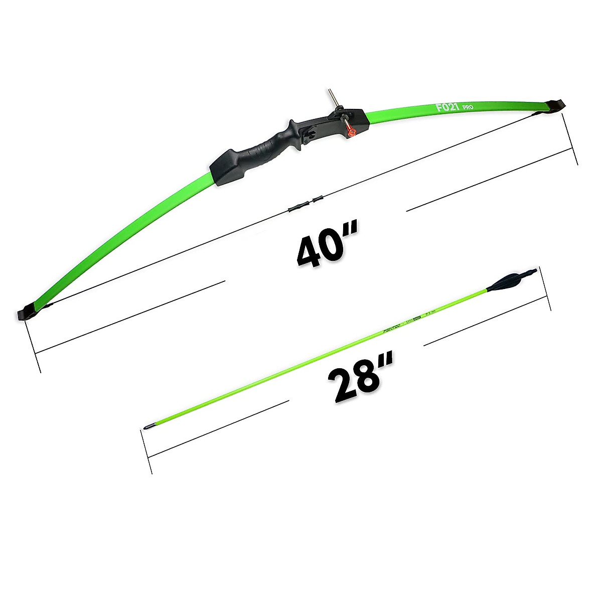 Pointdo Archery Recurve Bow and Arrow Set for Kids Archery Beginner Gift and 18lbs for Teens (Green)