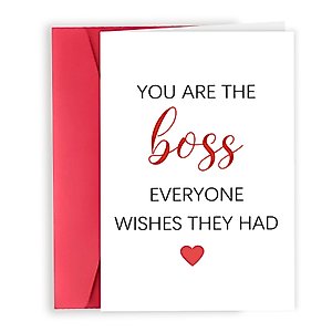 Londue Funny Boss Day Card for Boss Leader Manager, Boss's Day Gift Cards from Group Employee, Appreciation Gifts for Boss -You're The Boss That Everyone Wishes They Had