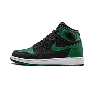 Jordan Youth Air 1 High Retro GS 575441 030 Pine Green Black - Size 3.5Y