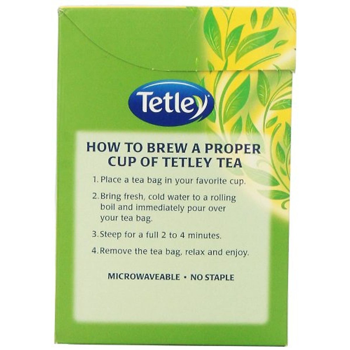 Tetley Green Tea, Honey, 72 Tea Bags