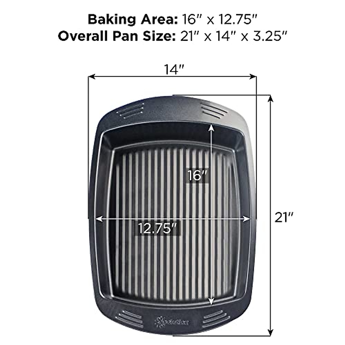 Ecolution Kitchen Extras 16" Non-Stick Roasting Pan