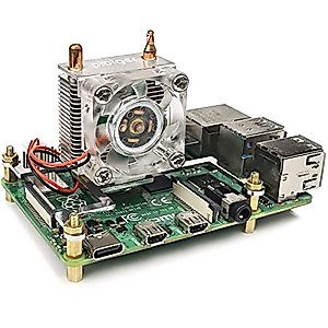 Pibiger Raspberry Pi 4 Cooling Fan Ice Tower Cooler CPU Heatsink Kit for Raspberry Pi 4 Model B Compatible with Raspberry Pi 3B+, Pi 3B