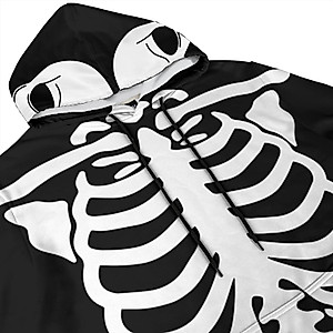 zingyone Skeleton Hoodie Cosplay Unisex Novelty 3D Printed Graphics Hoodies Cool Realistic with Designs Pullover Sweatshirts