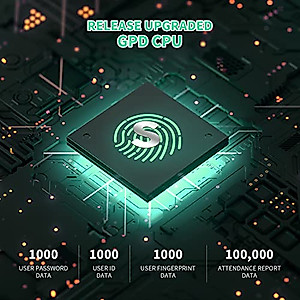 SVANTTO Time Clock for Employees Small Business with Finger Scan, RFID, and PIN Punching in One [3.0 Version & Upgraded Screen and Button] intelligent Time Card Machine [Set-and-Forget] NO Monthly Fee