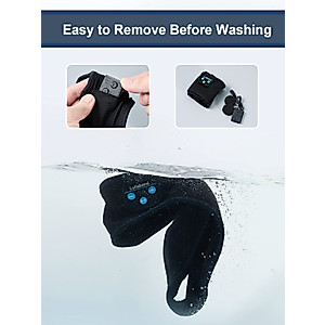 Lullaband Bluetooth Headband Headphones, Sleep Headphones for Side Sleepers, Sleeping Headphones Comfortable Headband with Thin Speaker Microphone Handsfree Gift