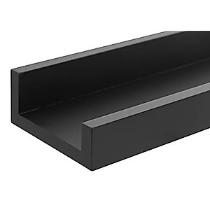 Kiera Grace Kieragrace Modern Floating-Shelves, 23-Inch by 4-Inch, Black