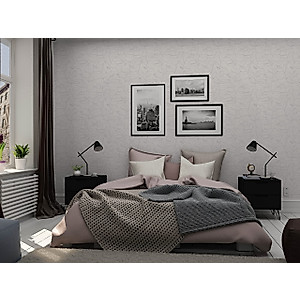 Manhattan Comfort Peel and Stick Wallpaper, Quick and Easy Self Adhesive Removable Decorative Design for Wall Covering, Cabinets, Drawers, Shelves, Crafts, 18 Ft. x 20.5 in., Floral Leaf