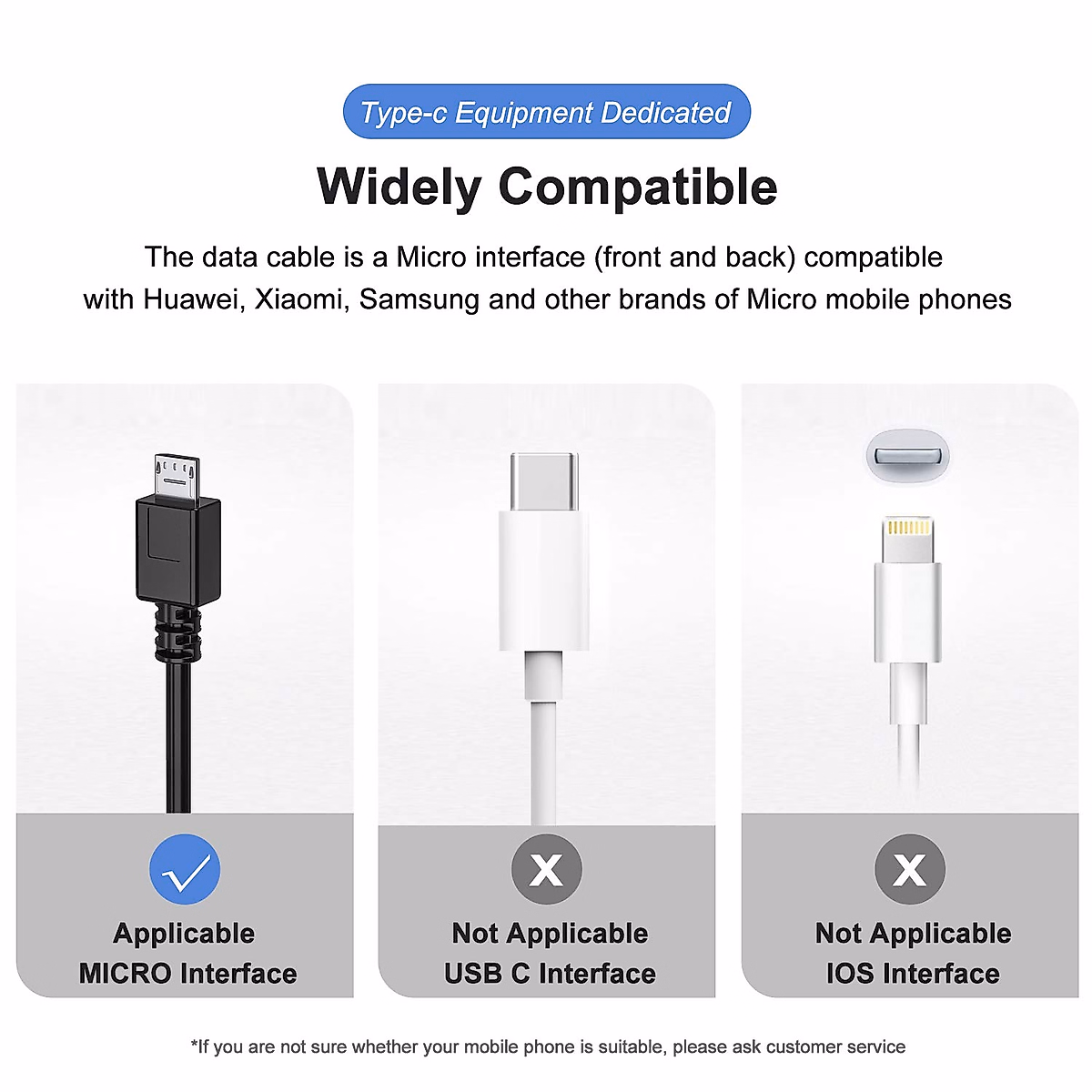 Ancable 10-Feet Micro USB Power Cable Cord for Roku Express, Roku Streaming Stick, Roku Premier, Replacement USB Power Cable Cord for Fire TV Stick, Not Compatible with Roku Streaming Stick+ and Ultra