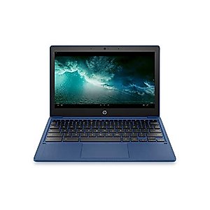 HP Chromebook 11-inch Laptop - MediaTek - MT8183 - 4 GB RAM - 32 GB eMMC Storage - 11.6-inch HD Display - with Chrome OS™ - (11a-na0030nr, 2020 model, Indigo Blue)