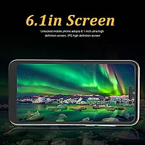 Unlocked Smartphones, I14 Pro Max Android 11, 128GB Unlocked Smart Phone 6.1inch HD Full Screen Phone Dual SIM Card Mobile Cellphones, Face ID Unlocked 4G with 4000mAh (blue)