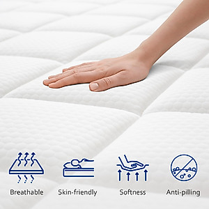 Mubulily King Mattress,14 Inch Hybrid Memory Foam Mattress in a Box,Pressure Relief,Back Pain Relief& Cooling King Bed, King Size Mattress,Cooler Cover,Medium Softer,100 Nights Trial