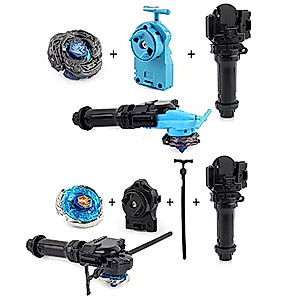 Burst Battle Top Set 8 Battling Tops Itcaoseklu Evolution Combination 4D Series 3 Launchers Blast Gyro Game with Portable Storage Box Gift for Kids Children Boys (Kids Edition)