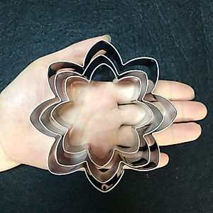 Sunflower Cookie Cutter Set-Size 3.8" 3.1" 2.6"-3 Piece-Cookie Cutters for You Are My Sunshine Baby Shower Birthday Party Decorations