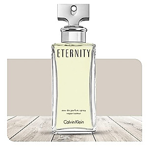 Eternity For Women Eau de Parfum, 3.3 Fl. Oz - Gift Set Pack With Luxury Faux Leather Travel Toiletry Bag + Portable Travel Size Refillable Perfume Atomizer Bottle