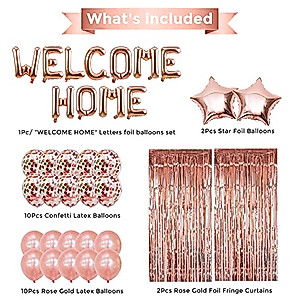 Welcome Home Decorations Welcome Home Balloons Welcome Home Baby Girl Banner Welcome Balloons Welcome Home Letter Balloon Banner Sign Welcome Home Party Decorations for Welcome Back Decorations