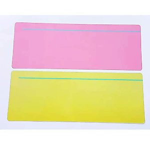 16 pcs Guided Reading Highlight Strips Colored Overlay Reading Bookmark with line