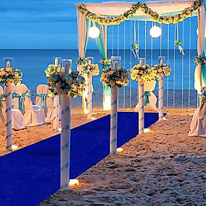 Wedding Decorations Aisle Runner for Wedding Ceremony Royal Blue Velvet Aisle Runner 15FTx2FT Party Runner Aisle Outdoor Aisle Hallway Wedding Runner for Bridal Shower Indoor Church Aisle Carpet