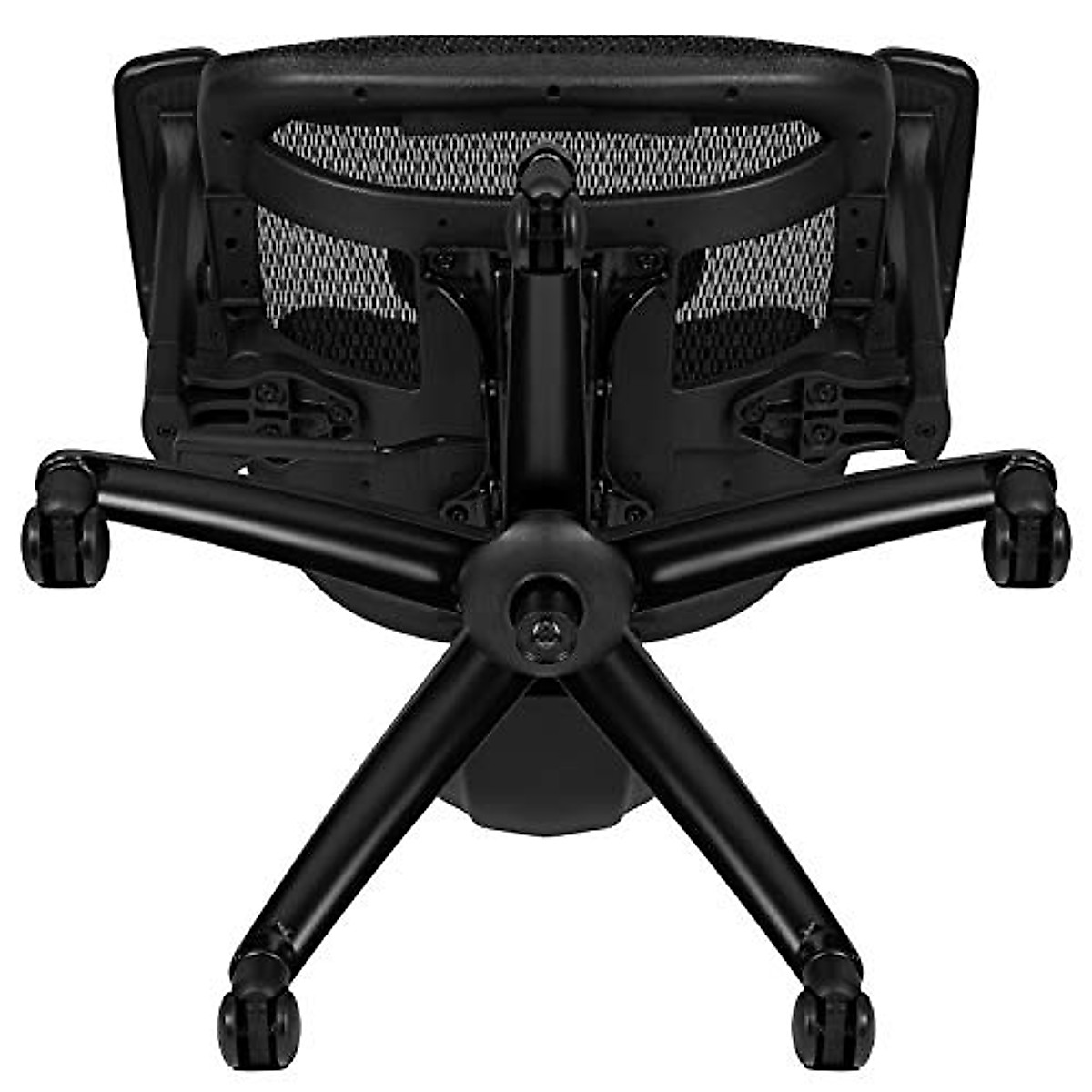 Flash Furniture LO Ergonomic Mesh Office Chair with 2-to-1 Synchro-Tilt, Adjustable Headrest, Lumbar Support, and Adjustable Pivot Arms in Black