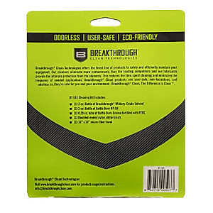 Breakthrough Clean Technologies 101 Basic Gun Cleaning Kit - Includes Military-Grade Solvent, Battle Born High-Purity Oil, and Battle Born Grease with PTFE - Perfect for Handguns and Rifles