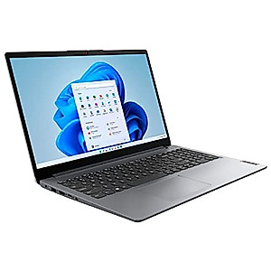 Lenovo IdeaPad 1 15.6" Home & Business Laptop (AMD Athlon 3050U, 8GB RAM, 256GB SSD) Anti-Glare, Webcam, Wi-Fi 6, HDMI, Type-C, 10-Hour Long Battery, IST Computers Cable, Win 11 Home – 2023 Model