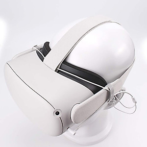 TNE in-Ear Headphones for Meta/Oculus Quest 2 | HiFi Earphones, Lens Dust Cover Pad, Controller Grip Thumbstick Caps for Quest 2 VR Virtual Reality Gaming Headset