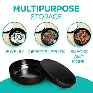 Hearts & Crafts Black Candle Tins 16 oz with Lids - 12-Pack of Bulk Candle Jars for Making Candles, Arts & Crafts, Storage, Gifts, and More - Empty Candle Jars with Lids